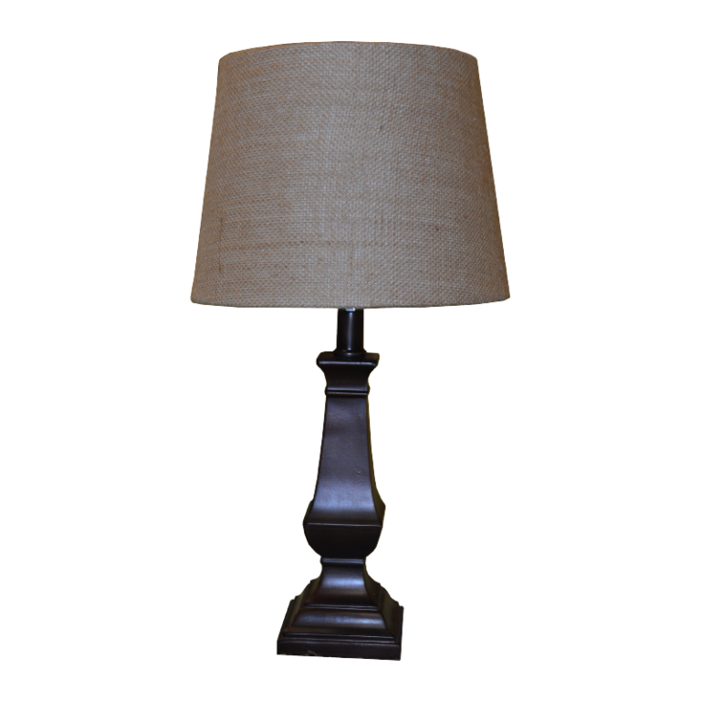 Modern Linen Square Base Lamp – The Lounge