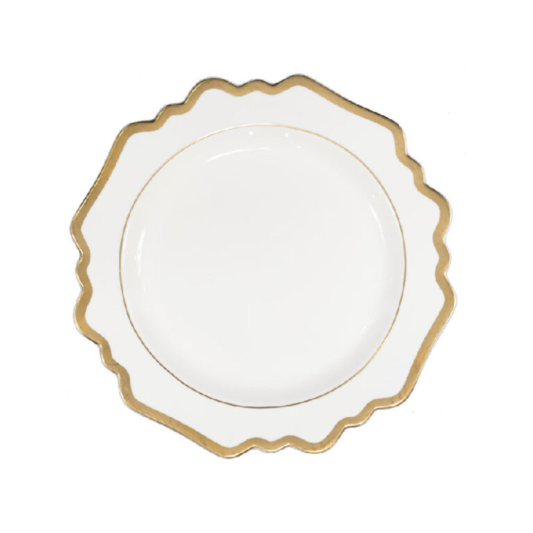 Lotus Dinner Plate – White – The Lounge
