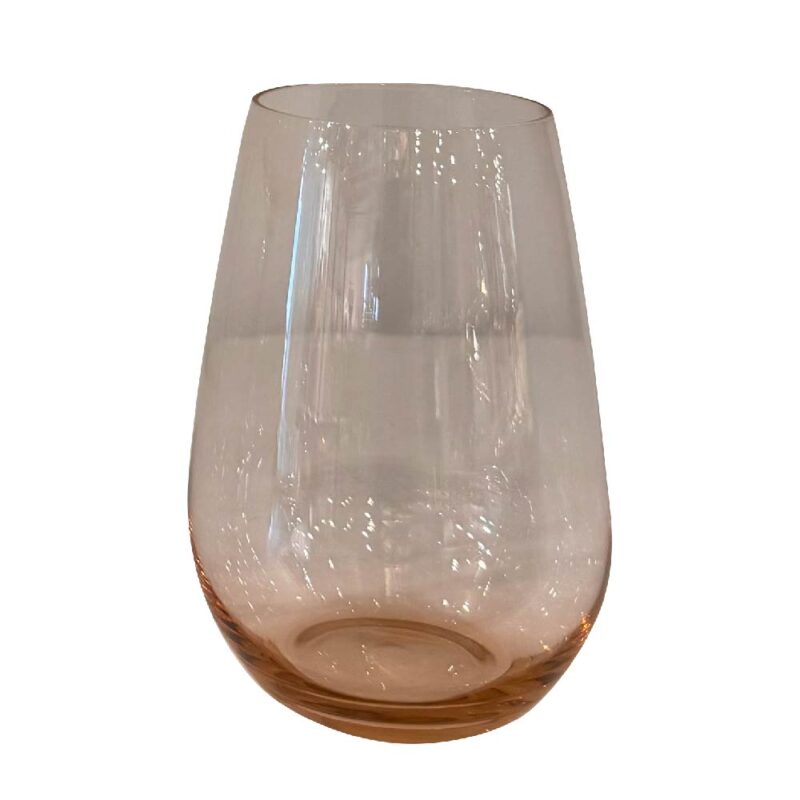 Bubble Pink Water Glass – The Lounge